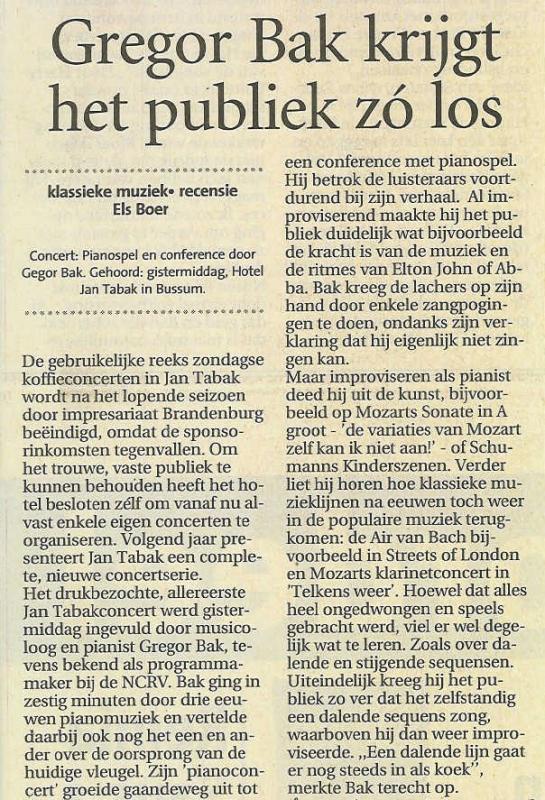 Pianist | Gregor Bak